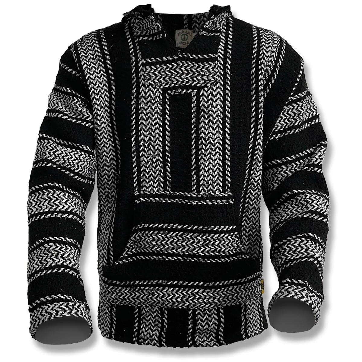 Black & White Baja Jacket - Southwest Indian Foundation - 9593