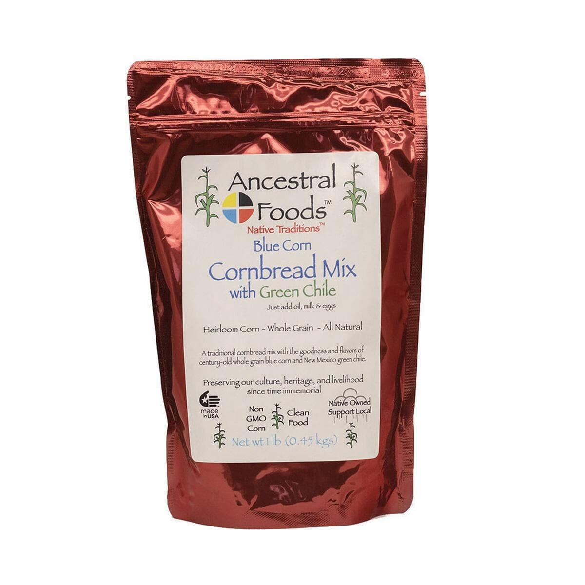 Blue Corn Cornbread Mix with Green Chile - 5915-B